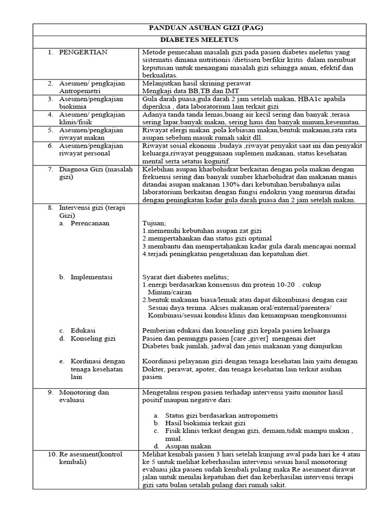 Panduan Asuhan Gizi | PDF | Pengembangan Diri | Kesehatan Holistik
