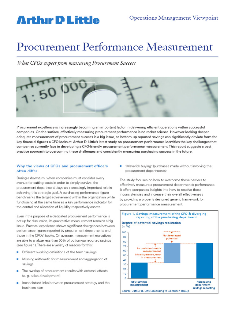 Procurement Performance | PDF | Procurement | Chief Financial Officer