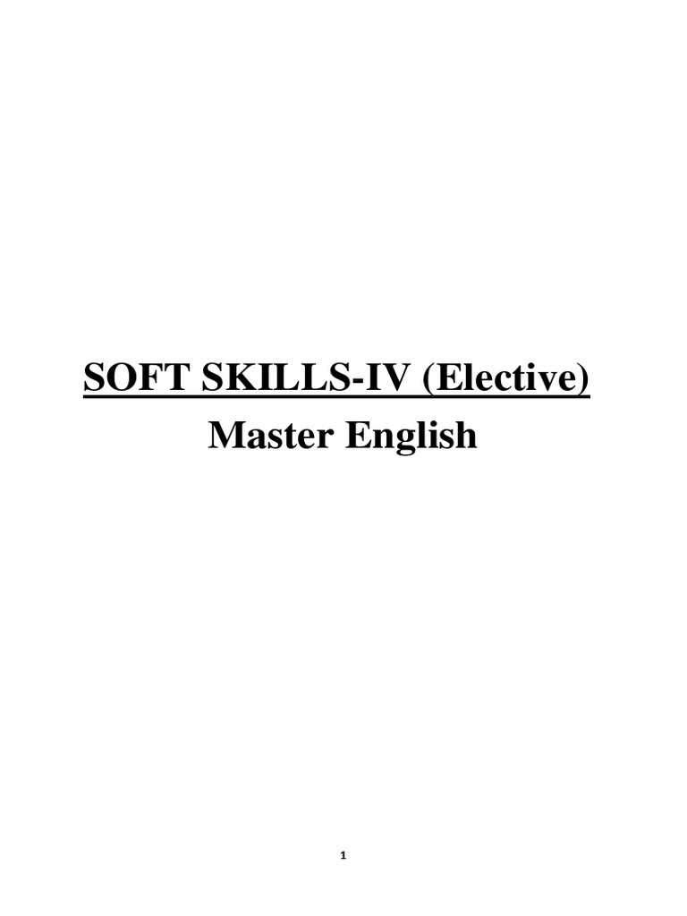 Master English (Study Material) | PDF | Reading Comprehension | English ...