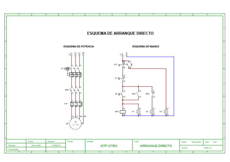 Esquema de Arranque Directo | PDF