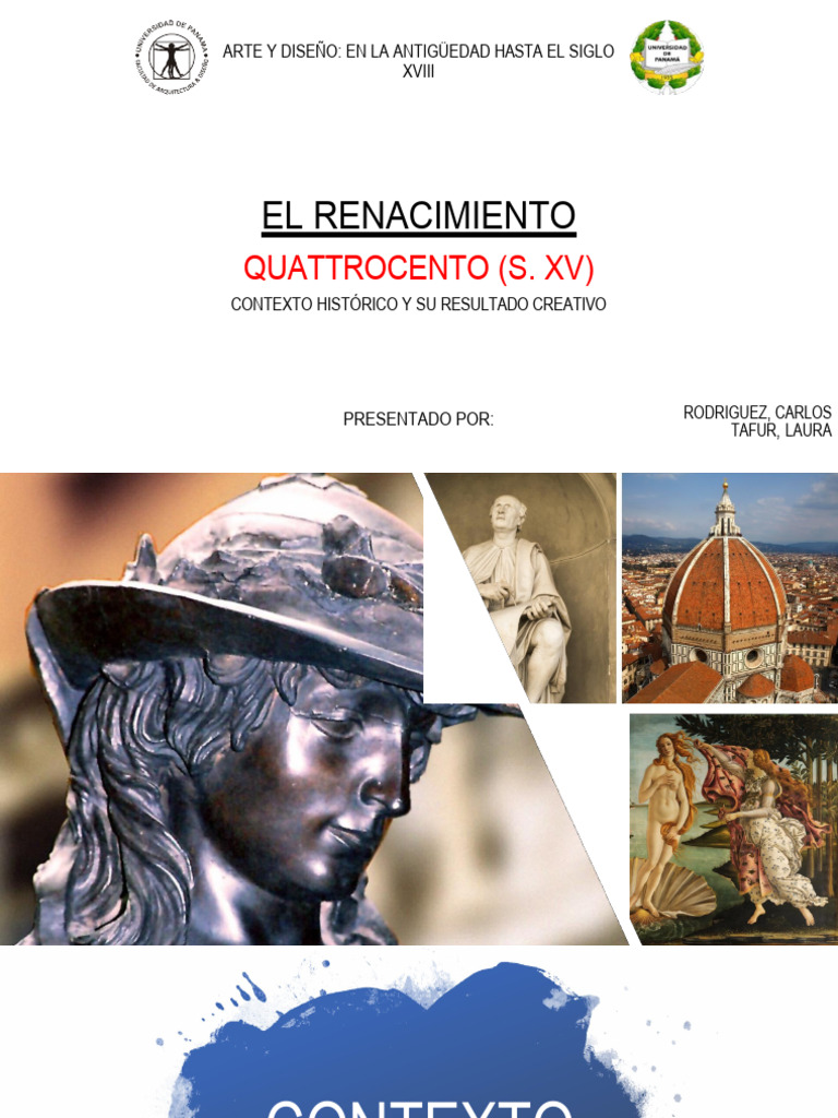 RENACIMIENTO - QUATTROCENTO Presentacion | PDF | Renacimiento | Edades medias