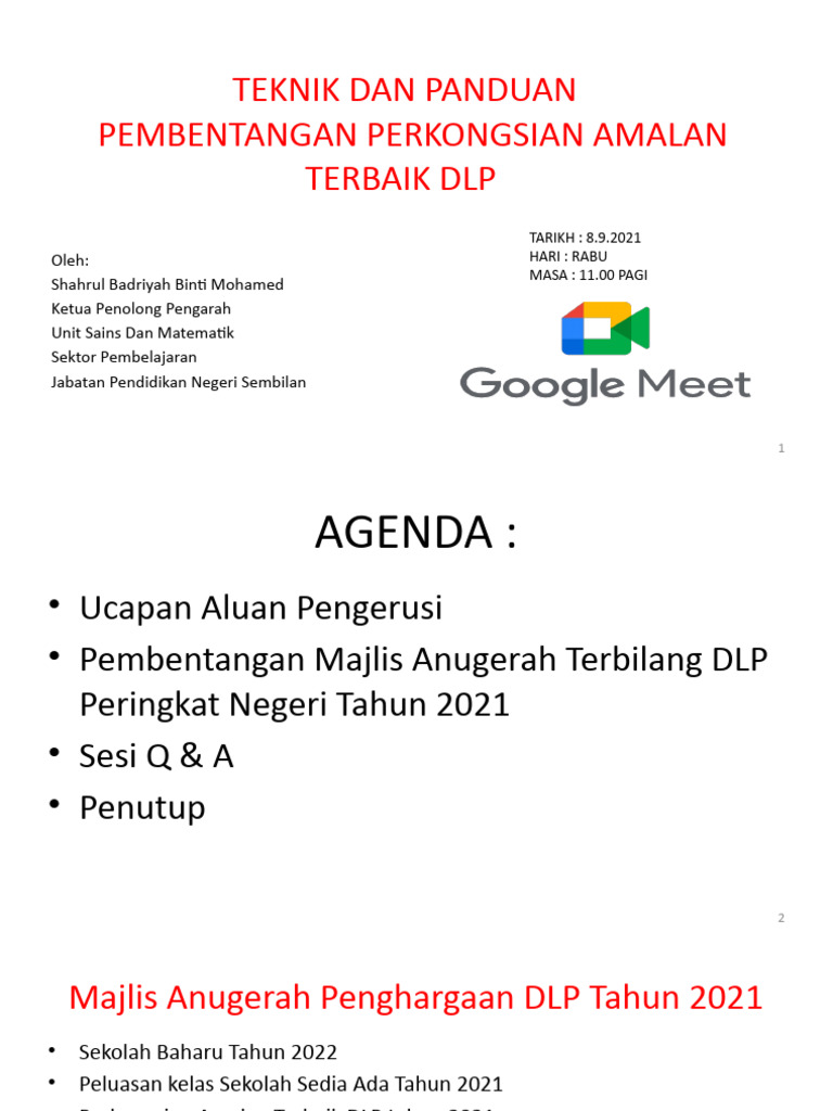 Teknik Dan Panduan Pembentangan DLP 2021 | PDF | Seni