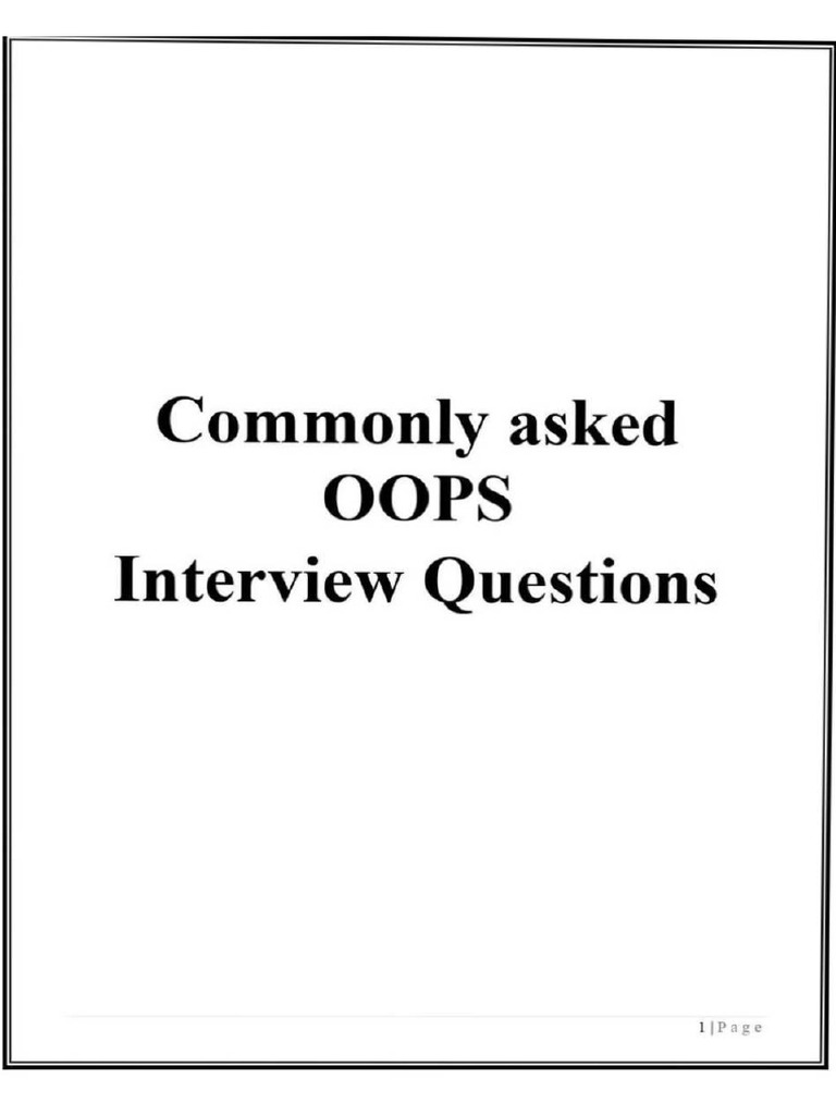 Oop Pdf