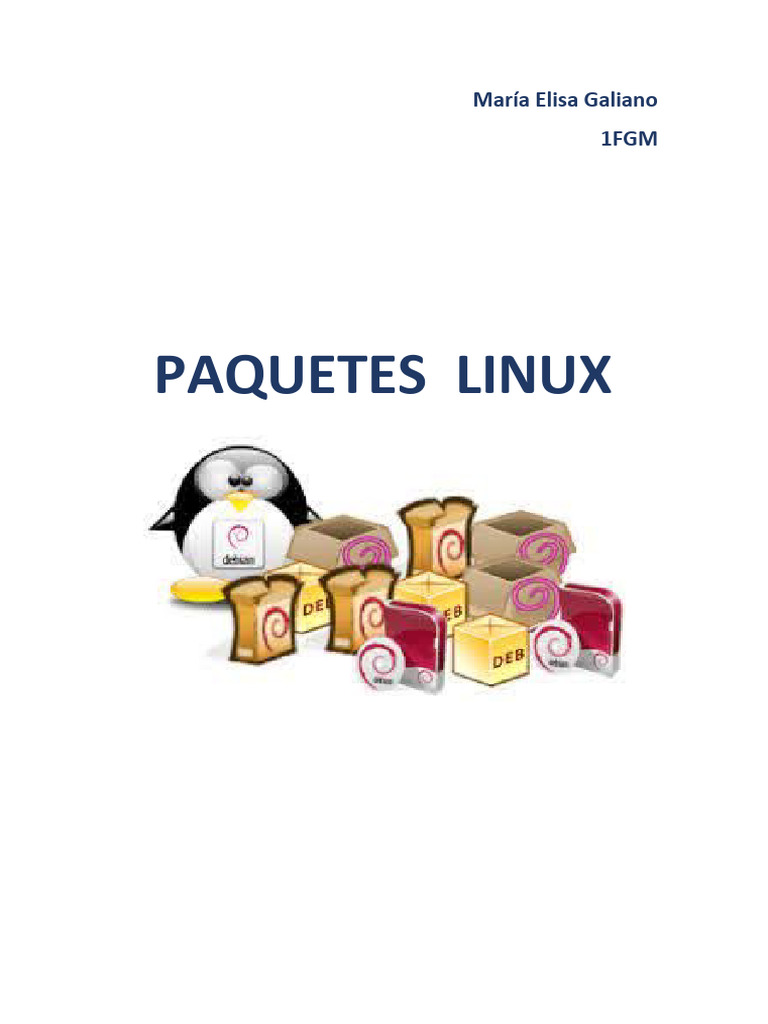 Paquetes Linux | PDF | Distribución de Linux | Informática