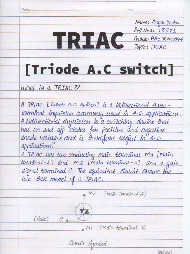 Triac | PDF
