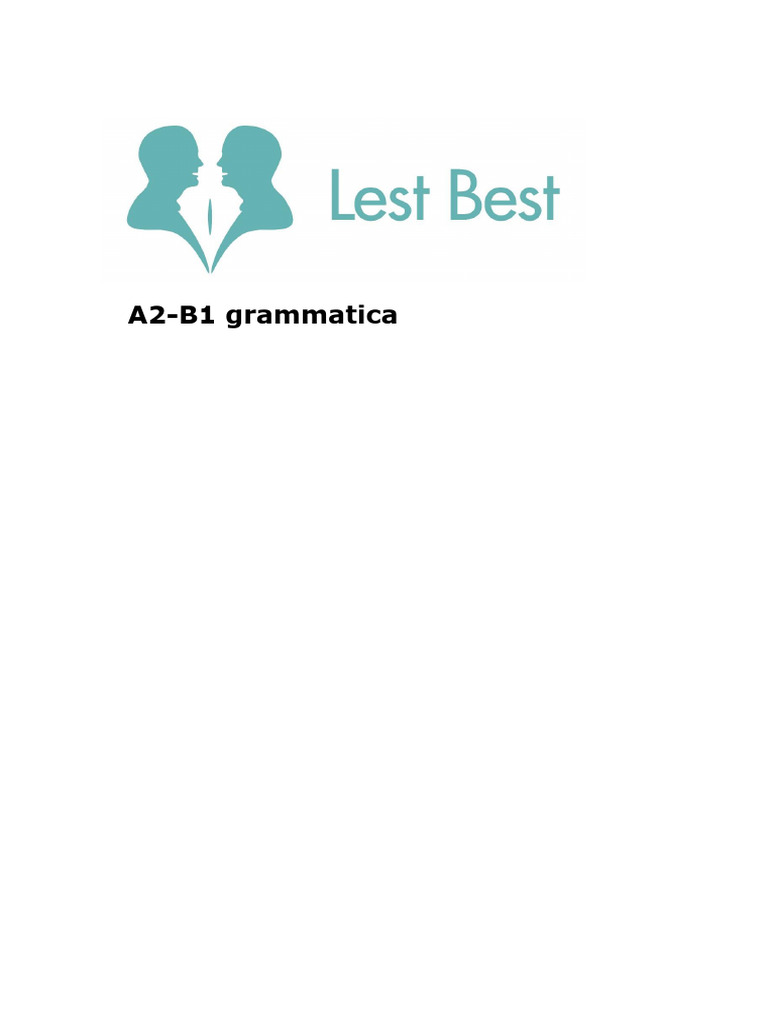 Grammatica A2 B1 | PDF