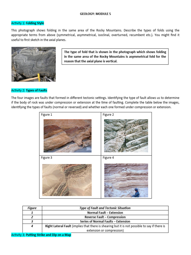Geo m5 | PDF | Fault (Geology) | Geology