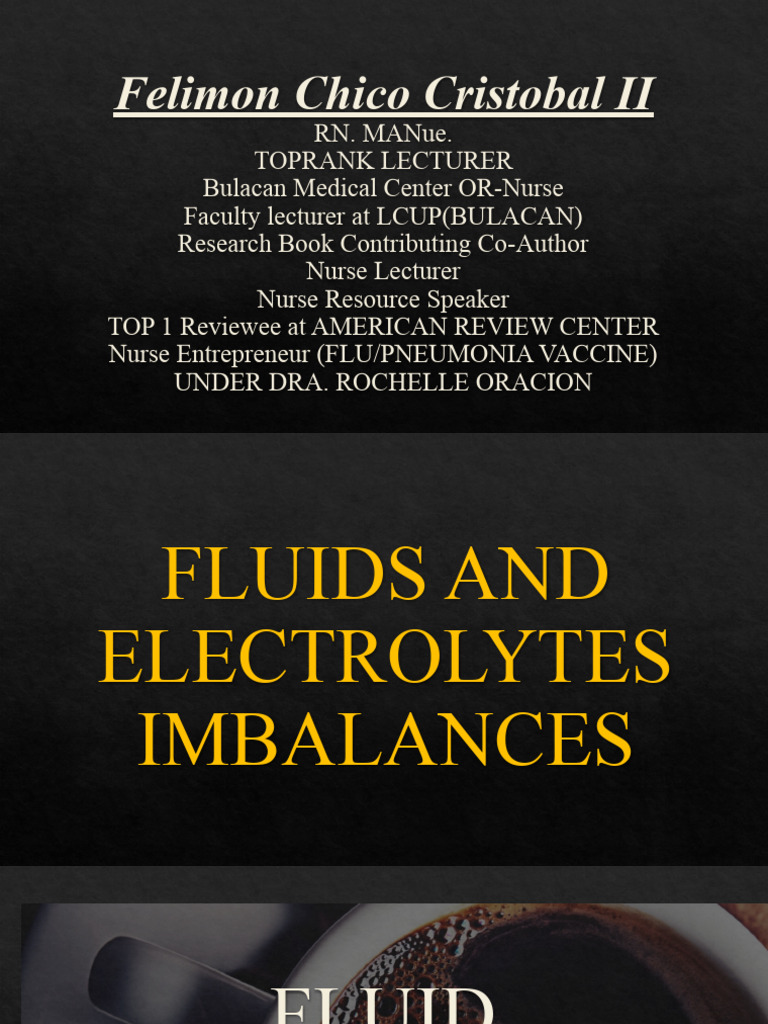 Fluids and Electrolytes Abnormal | PDF | Edema | Dehydration