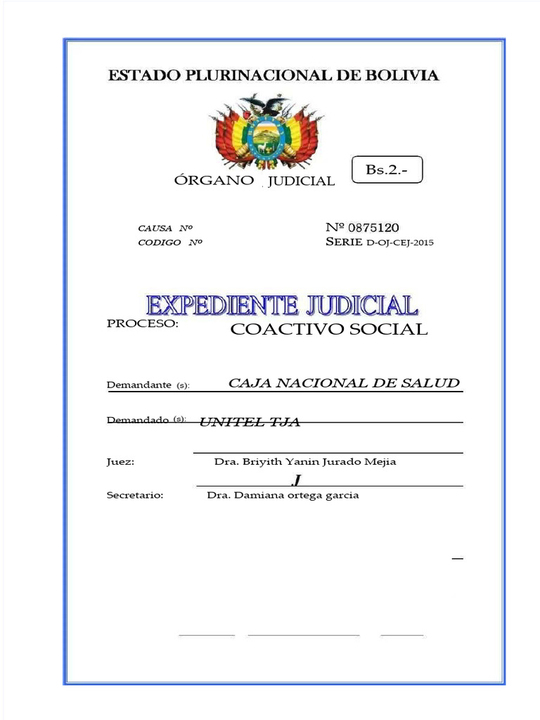 OFICIAL - Caratula-De-Expediente-Judicial | PDF