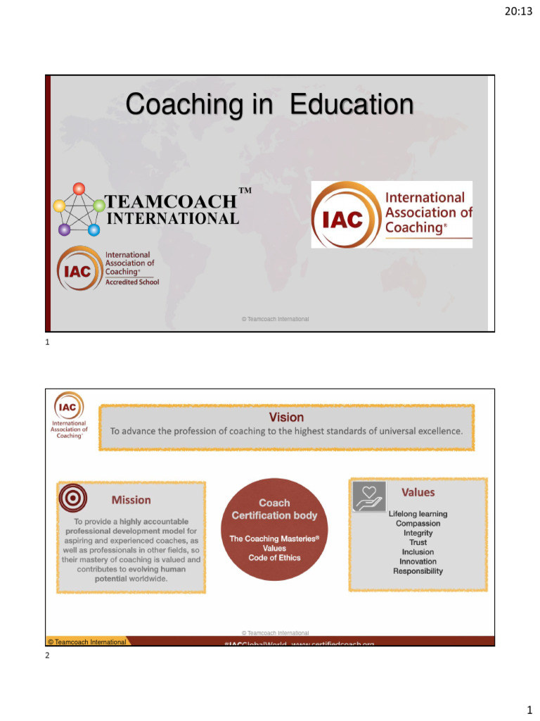 Handouts Coaching in Education | PDF | Learning Theory (Education ...