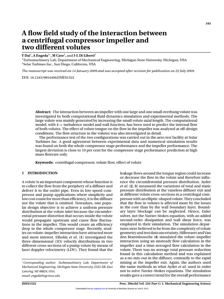 14 Centrifugal Compressor | PDF | Fluid Dynamics | Computational Fluid Dynamics