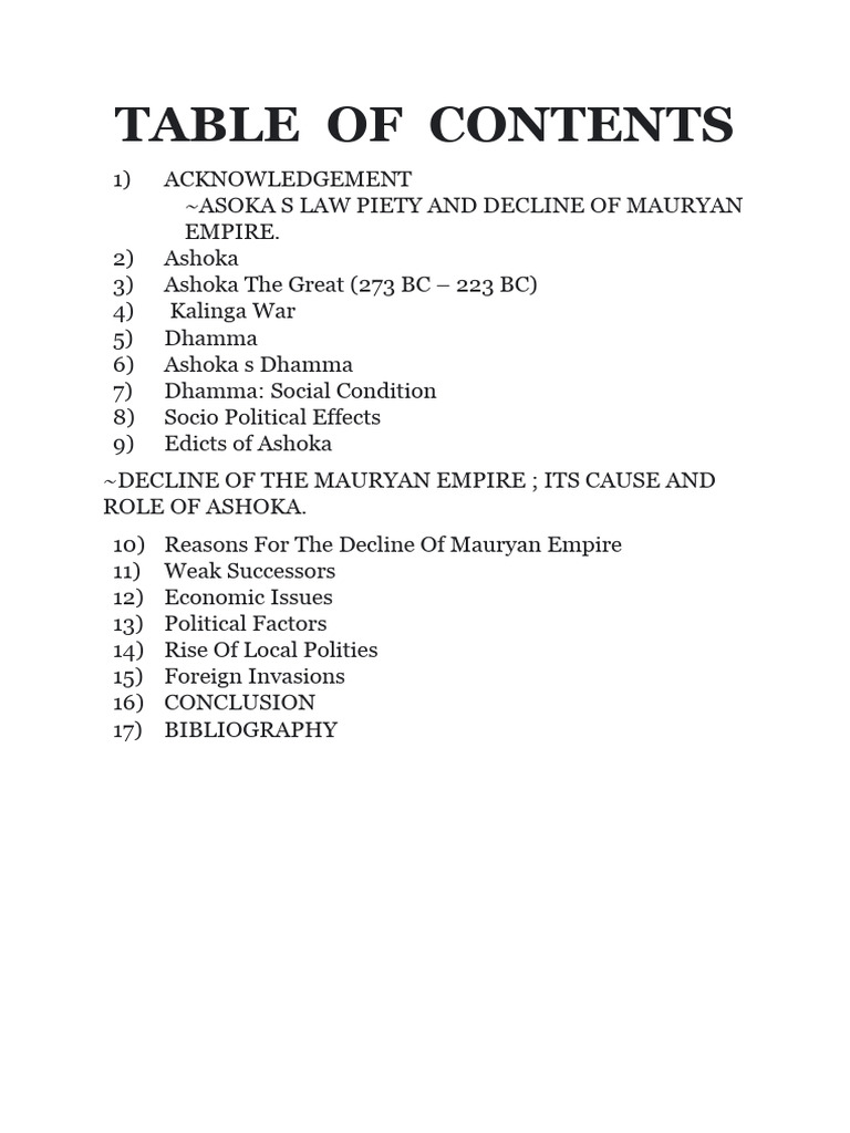 ASOKA S LAW PIETY AND FALL OF THE MAURYAN EMPIRE | PDF | Ashoka | Dharma