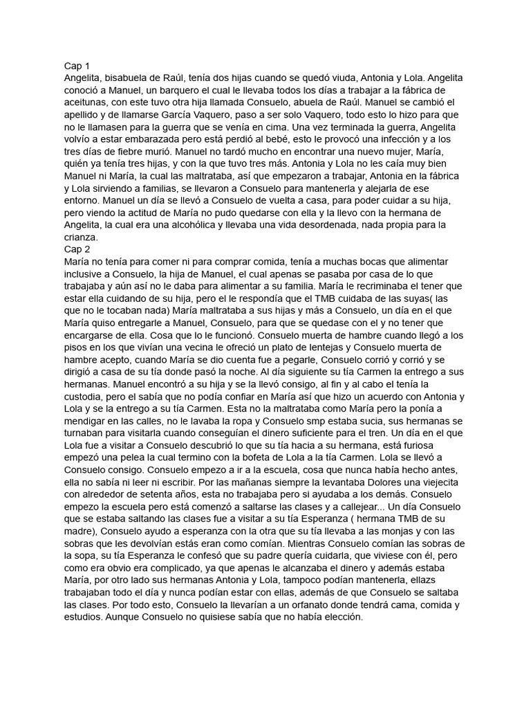 Resumen Libro La Hija Del Barquero | PDF