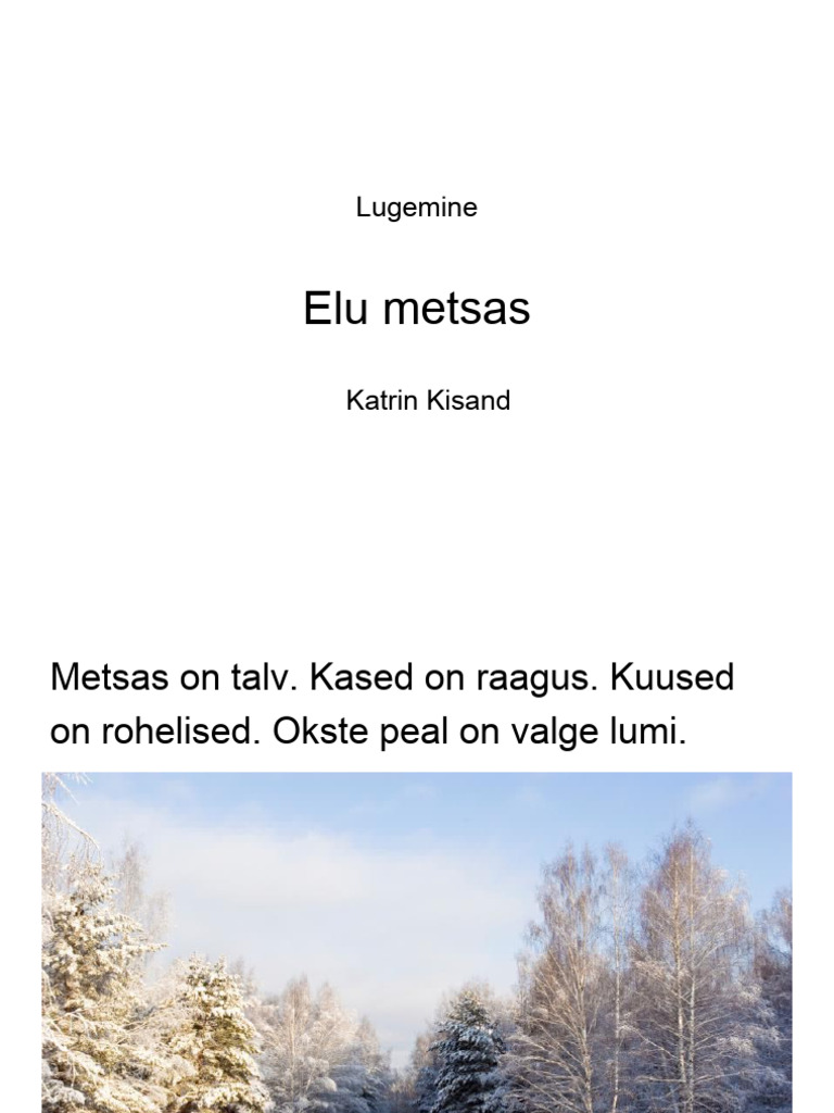 Elu Metsas | PDF