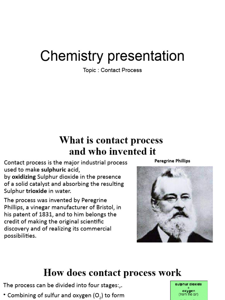 Contact Process for Sulfuric Acid Production | PDF | Sulfuric Acid | Oxide