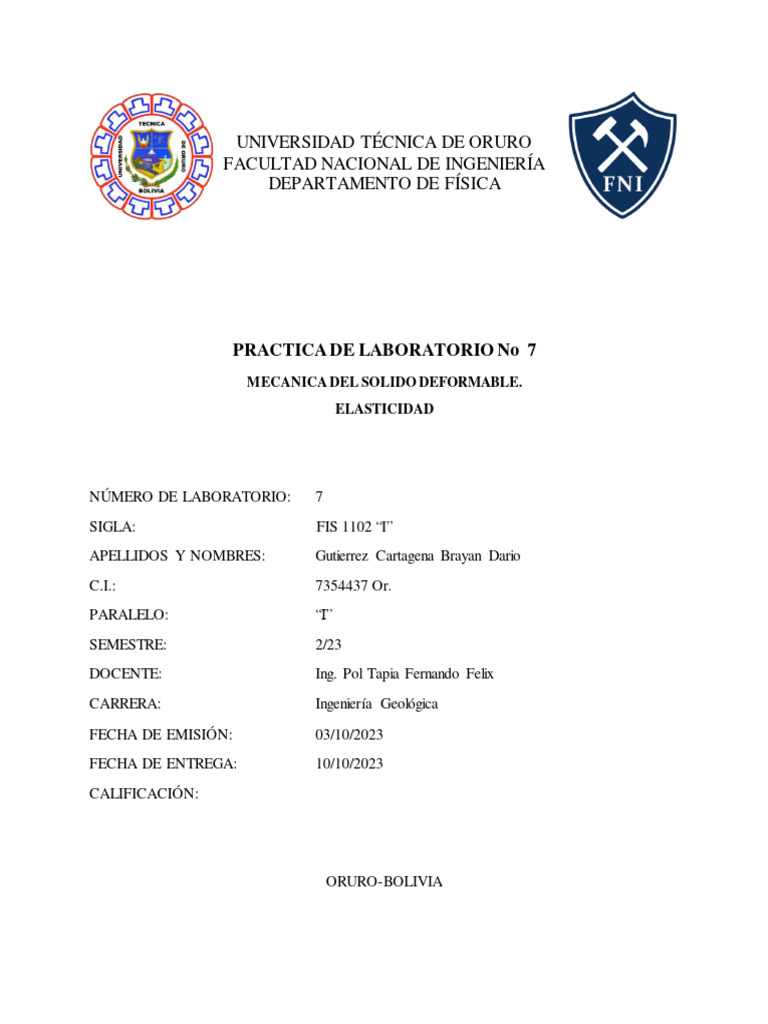 MODELO DE CARATULA pol 7 | PDF