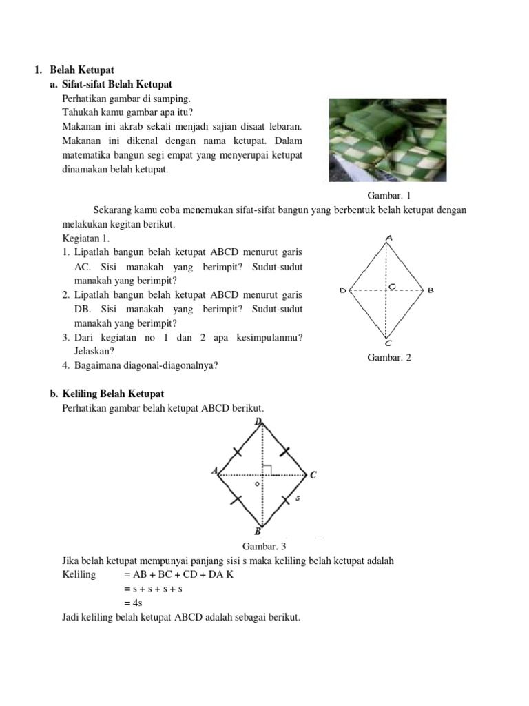 Belah Ketupat Dan Layang-Layang | PDF