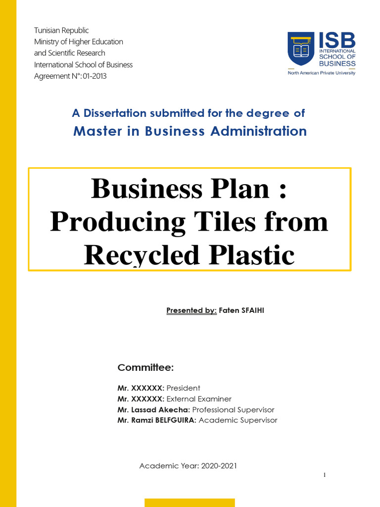 MBA Dissertation Final | PDF | Marketing | Recycling