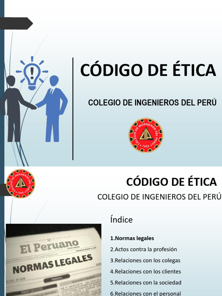 Código de Ética del CIP | PDF | Ética profesional | Perú