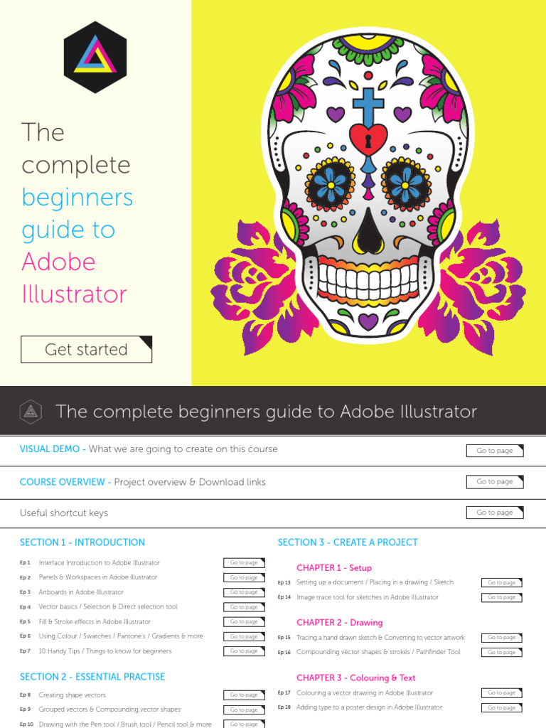 The Complete Beginners Guide To Adobe Il | PDF | Adobe Illustrator | Computing