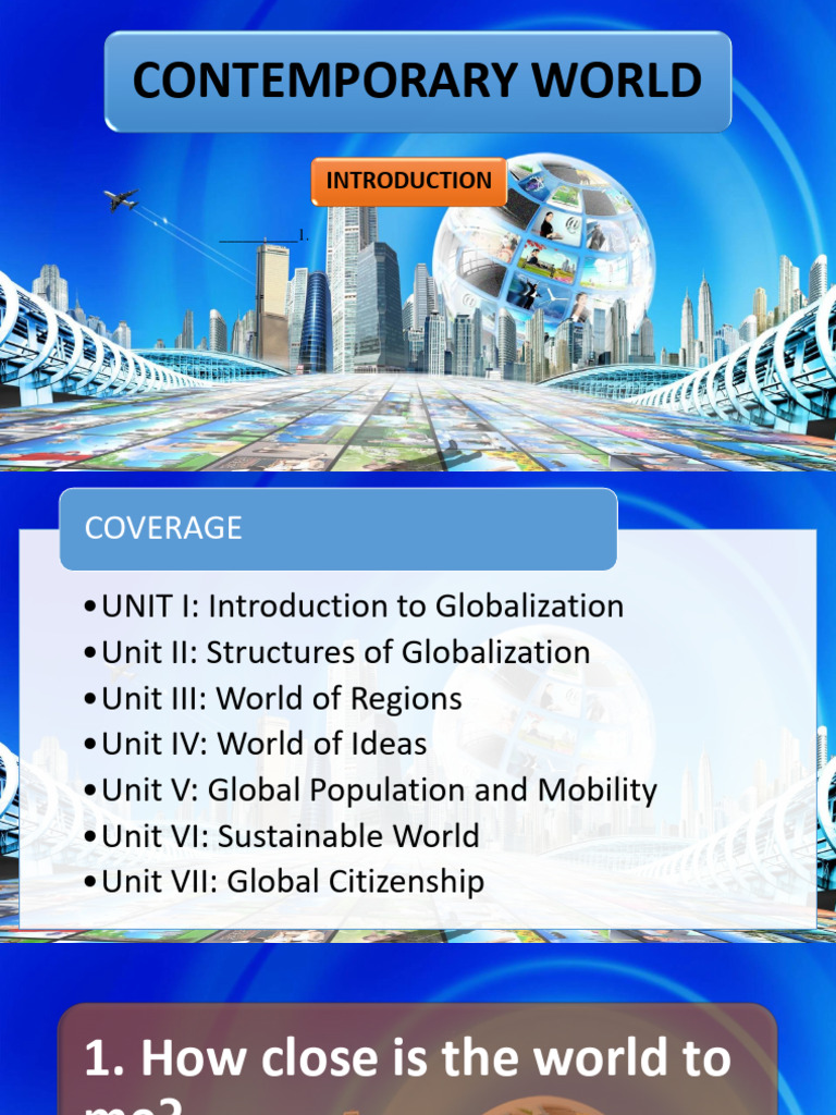 UNIT 1 Intro To Globalization | PDF | Globalization | Infrastructure
