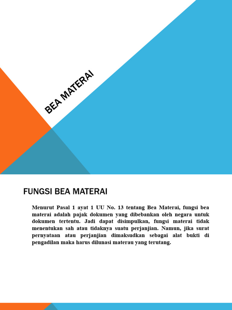 Bea Meterai | PDF