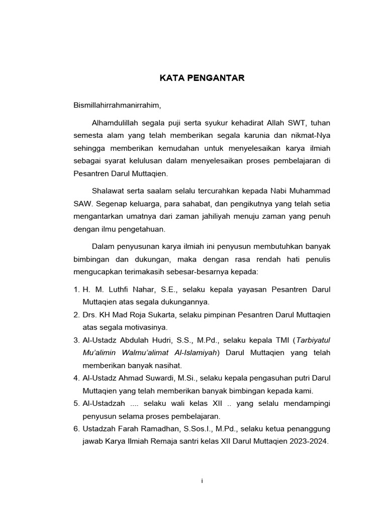Contoh KIR Full | PDF