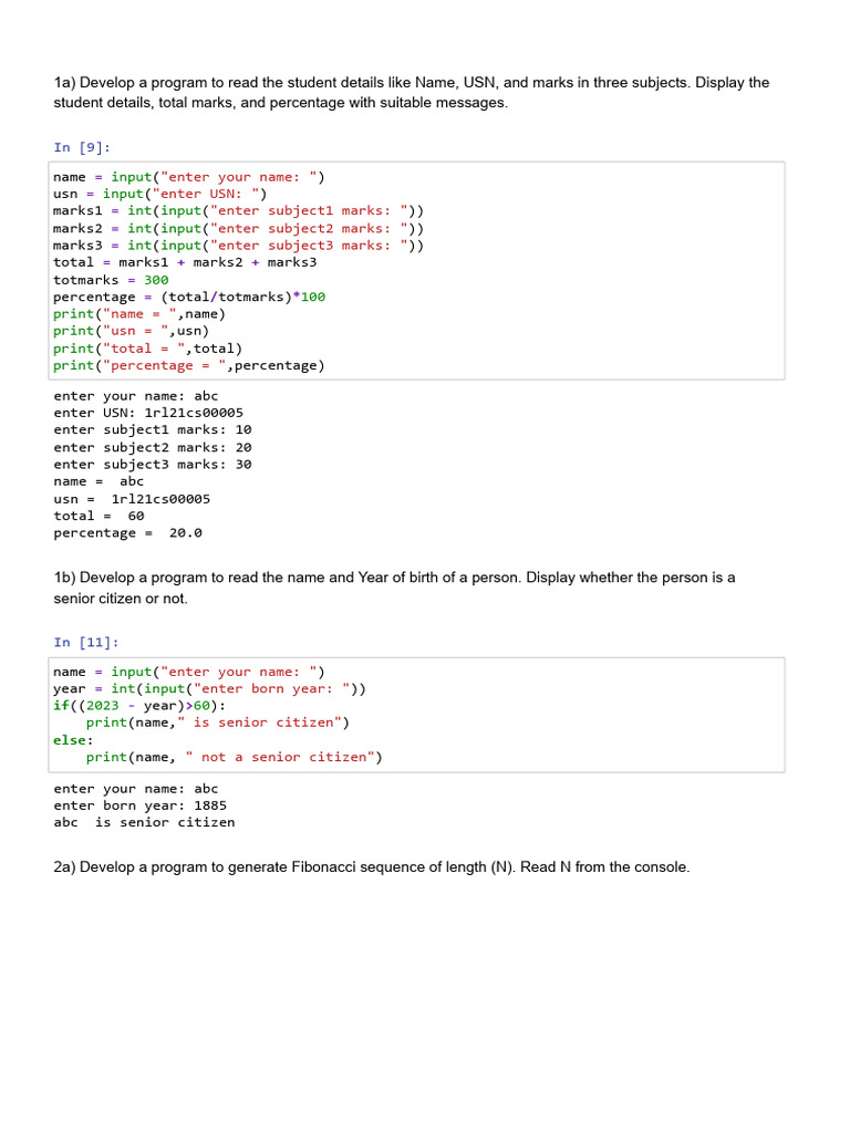 Lab Programs Jupyter Notebook Pdf Computer File Directory Computing
