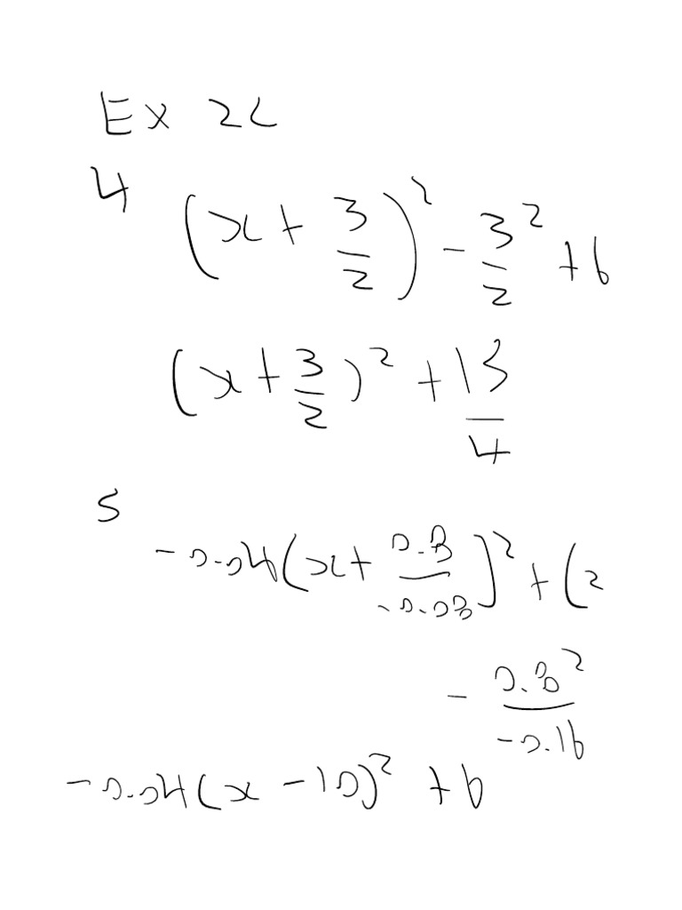Quadratics Exam Questions | PDF