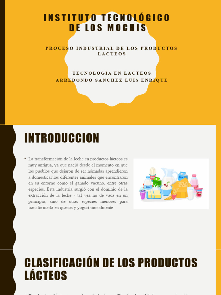 Procesos y Tipos de Productos Lácteos | PDF | Leche | Crema