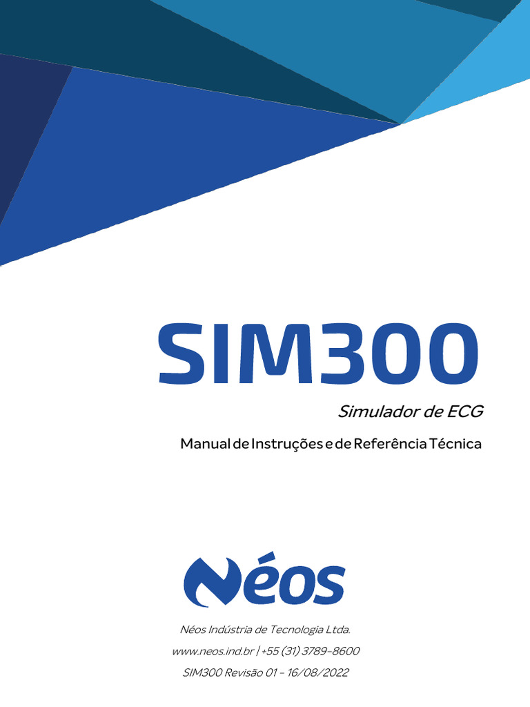 Manual SIM3000 Provisorio Sem Modo Celular e Sem Estojo | PDF | Eletrocardiografia | Diodo ...