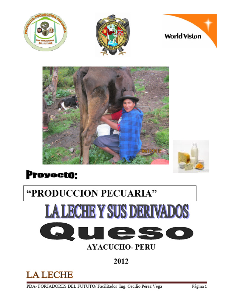 Cartilla Derivados Lacteos | PDF | Leche | Queso