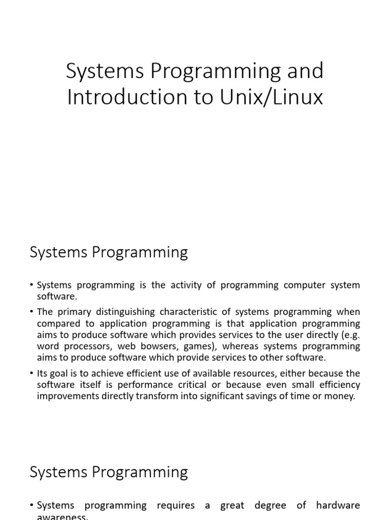 Lecture Notes 01 Pdf Operating System Linux 1341