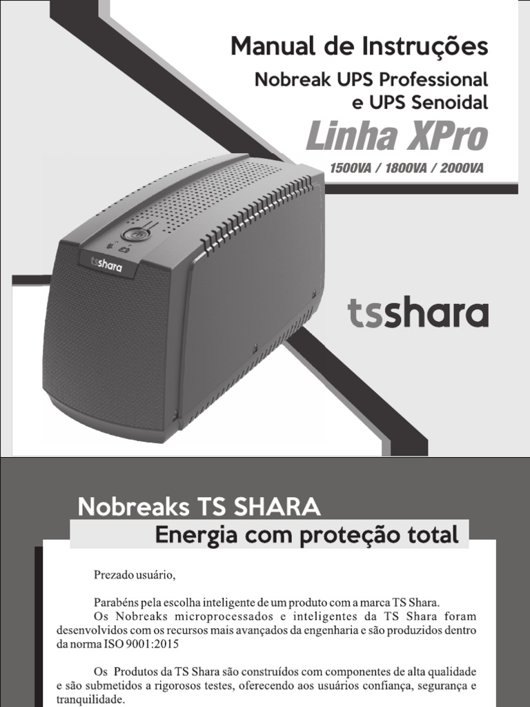 Manual UPS Professional e Senoidal 1500 1800 2000 SITE VERSION | PDF ...