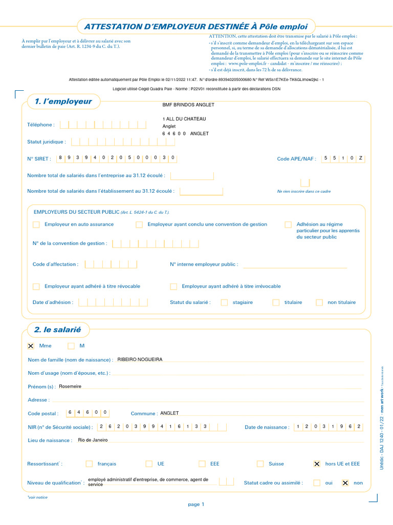 Ribeiro Assedic | PDF | Business | Travail