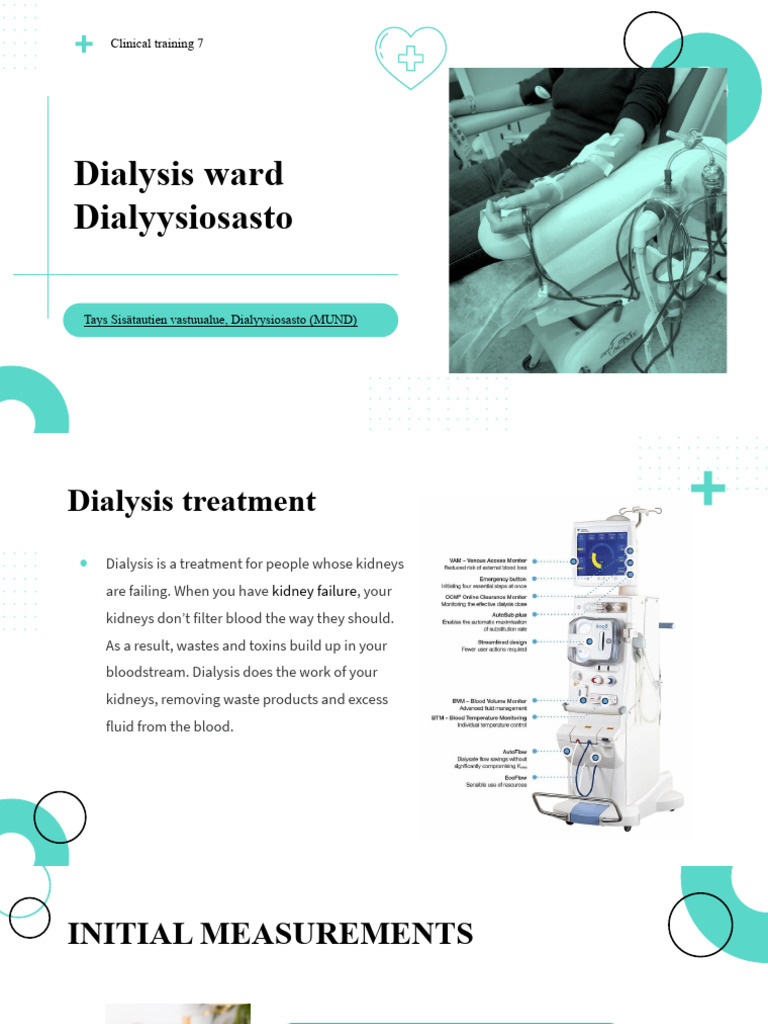 Dialysis Slides 2 | PDF | Blood | Hemodialysis