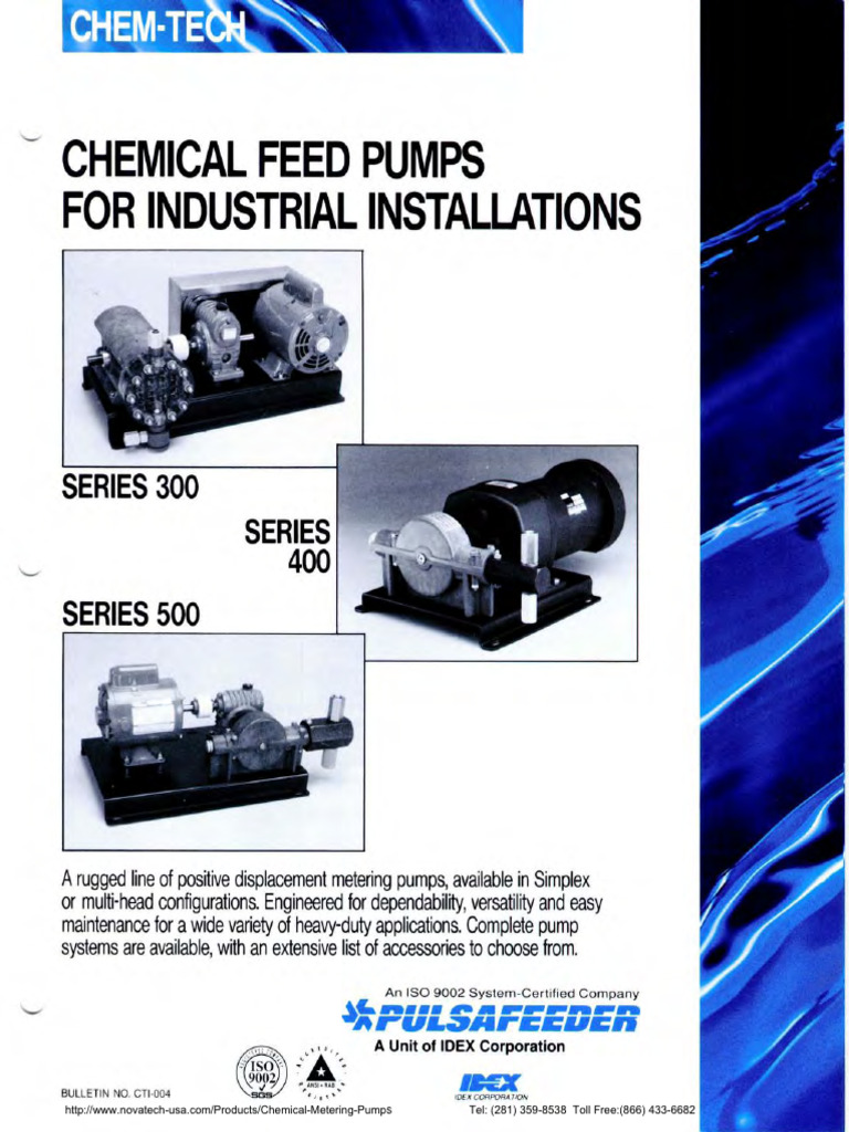 Chem Tech - 300 400 450 500 - Datasheet | PDF | Pump | Pipe (Fluid ...