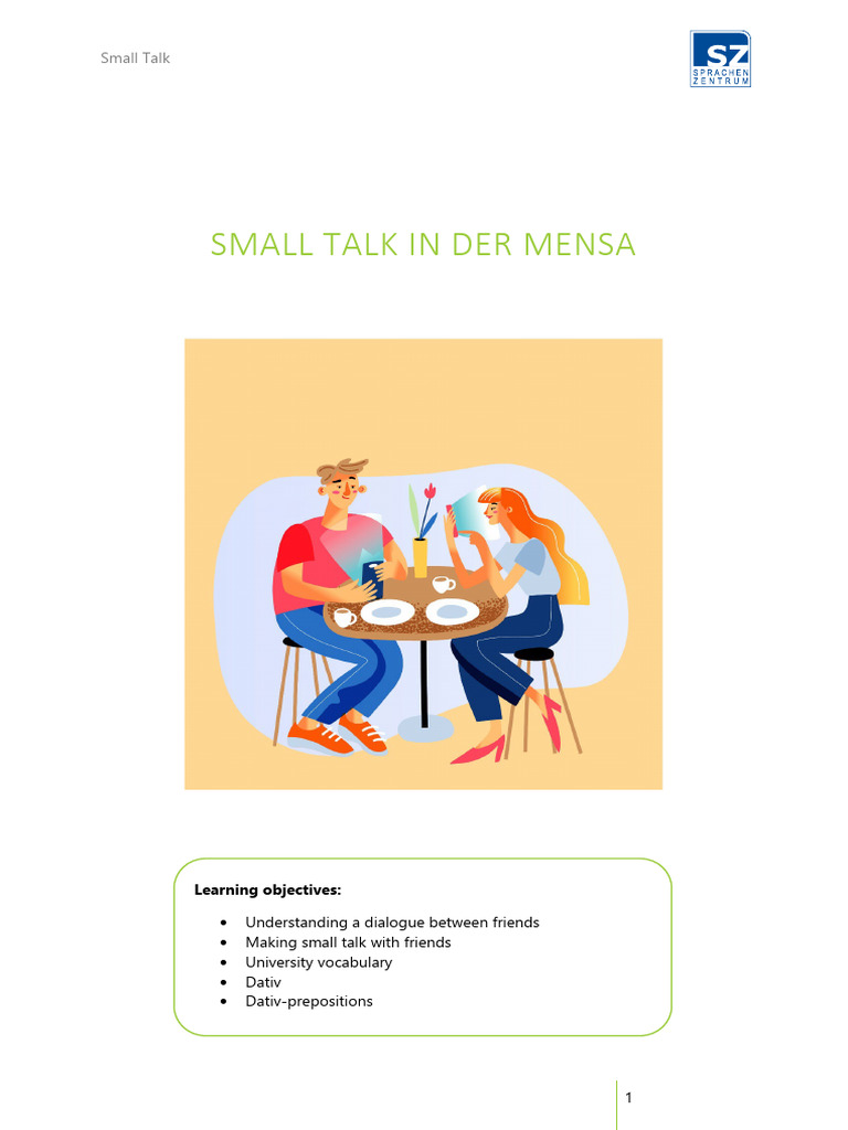 Handout 1 - Small Talk | PDF
