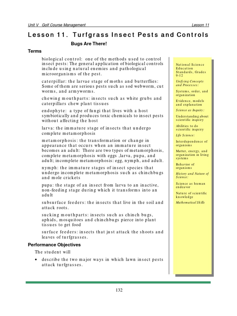 Turfgrass Insect Pests Guide | PDF | Insects | Biological Pest Control