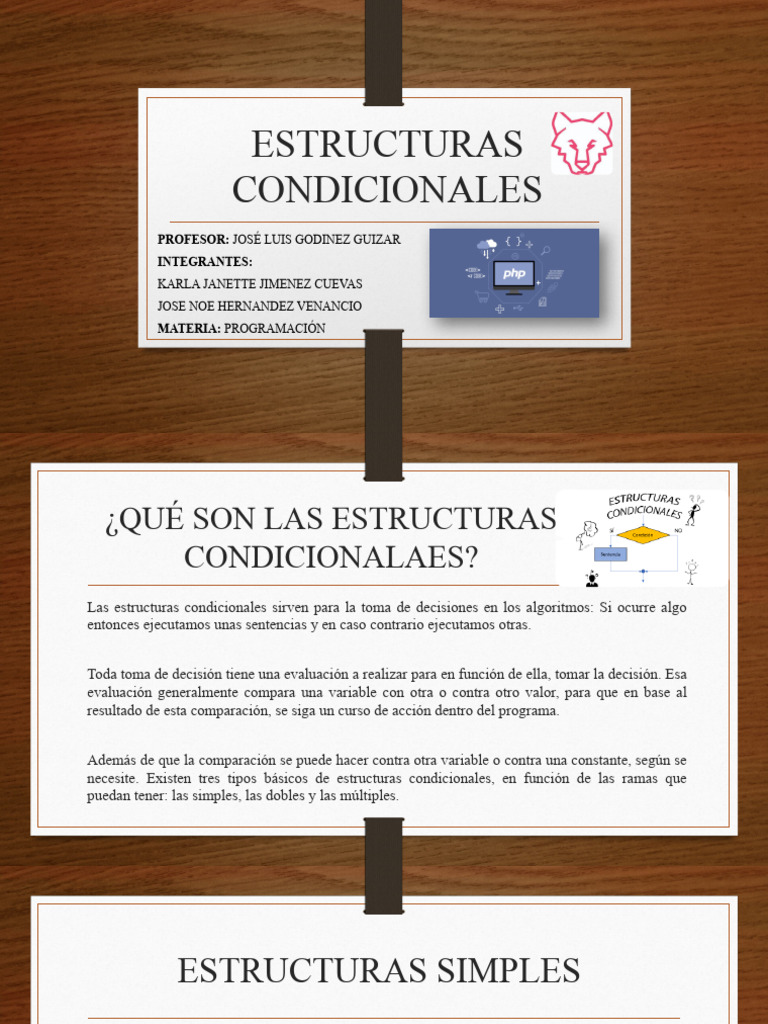 Estructuras Condicionales | PDF | Algoritmos | Algoritmos y Estructuras ...