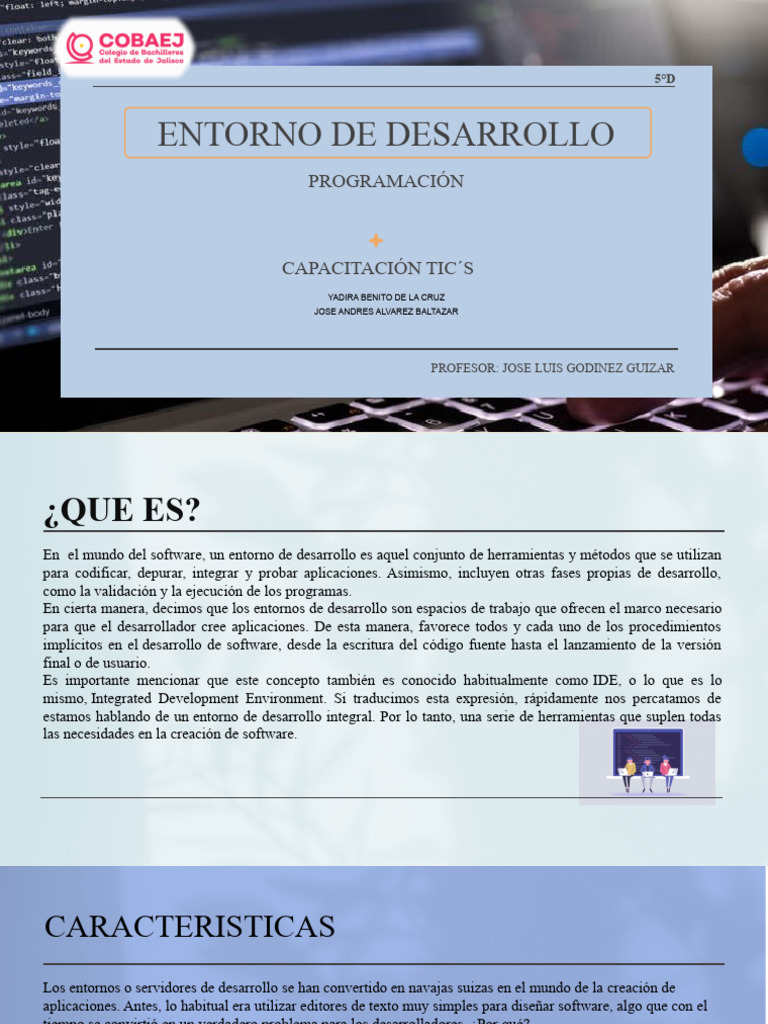 Entorno de Desarrollo | PDF | Entorno de desarrollo integrado | Software