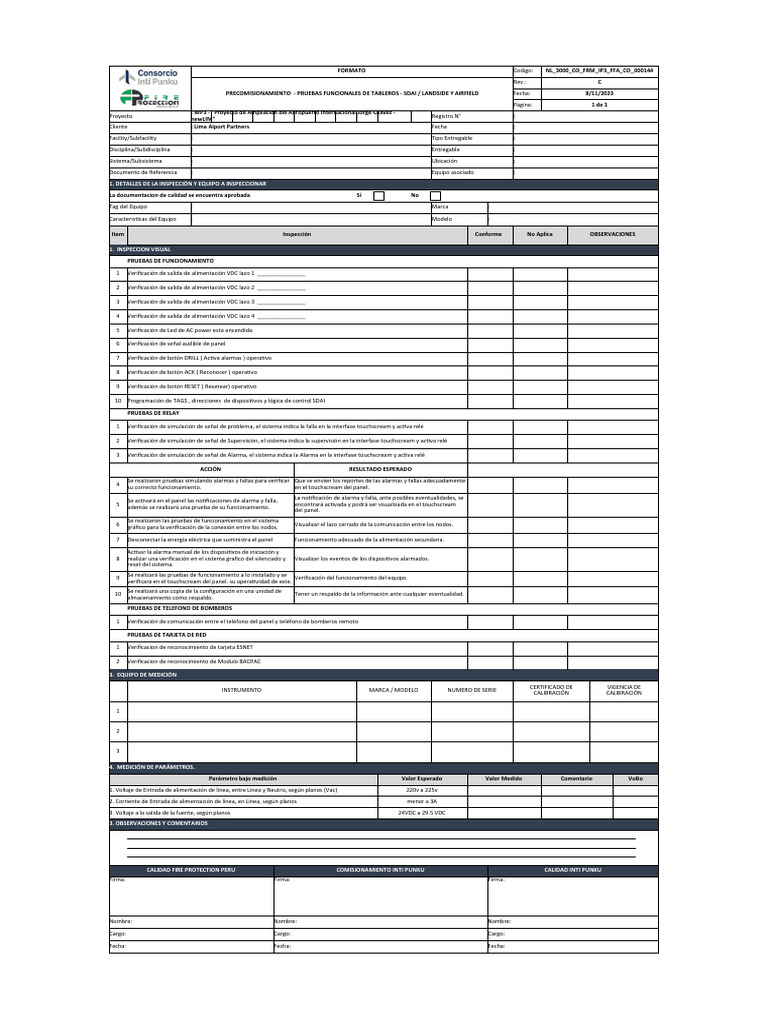NL 3000 Co FRM Ip3 Ffa Co 000144 Formato Pre Com Tableros Rev C JTTT 10 ...