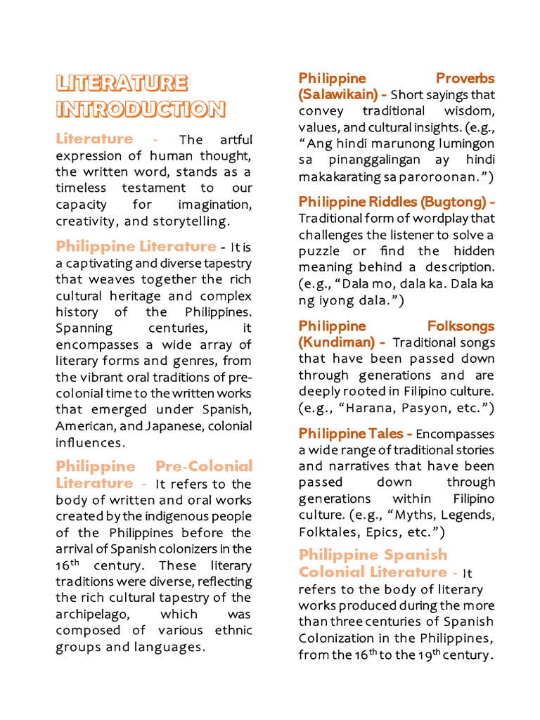 21st Century Lit. Notes | PDF | Poetry | Narrative 21st Century Lit. Notes | PDF | Poetry | Narrative