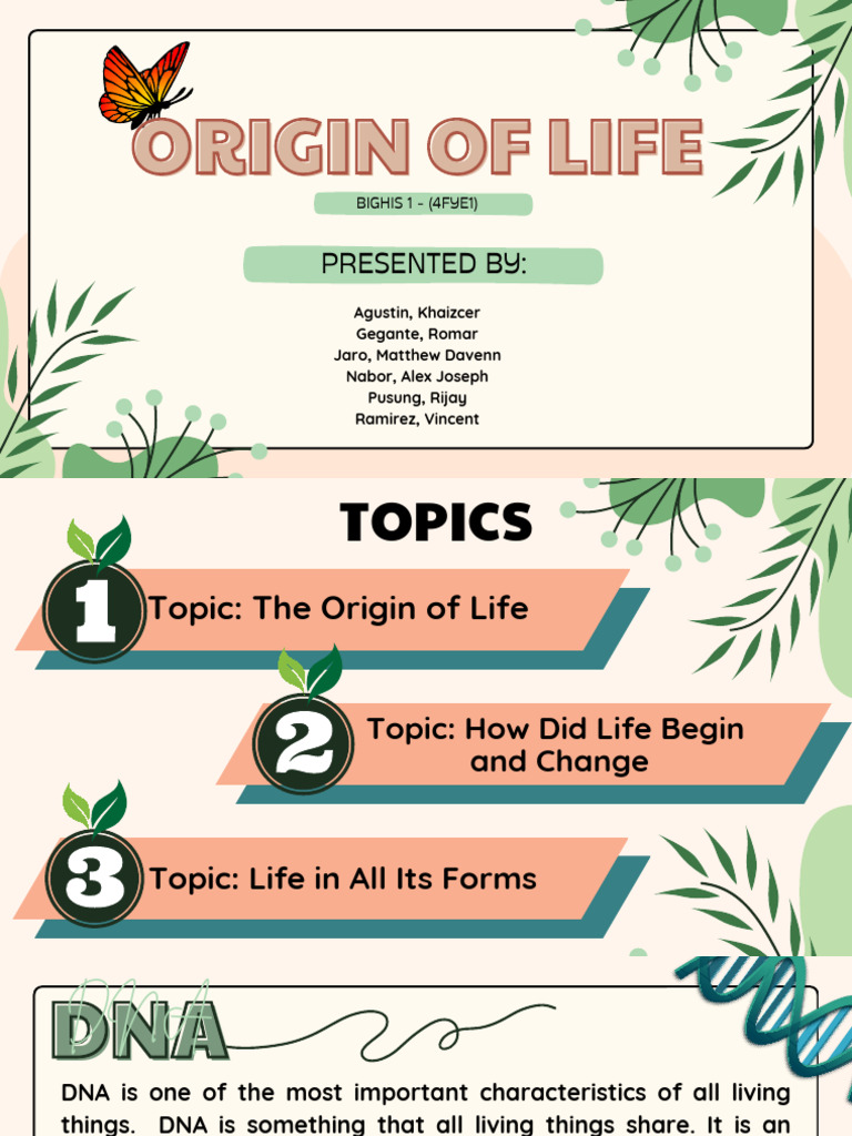 Origin of Life | PDF | Life | Organisms