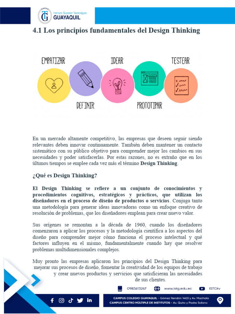 Design Thinking | PDF | El pensamiento de diseño | Diseño