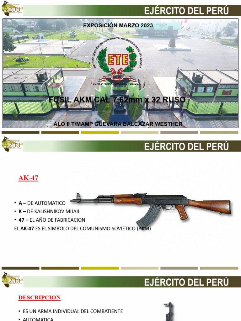 Características del Fusil AK-47 | PDF | Tecnología