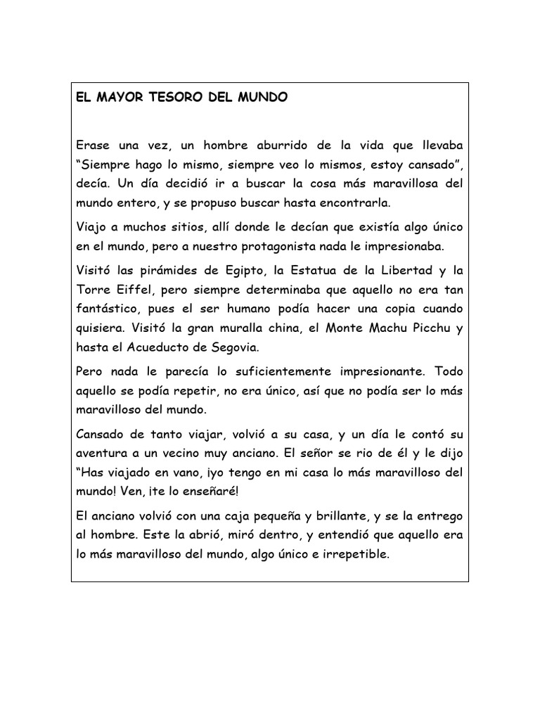 El mayor tesoro revelado | PDF