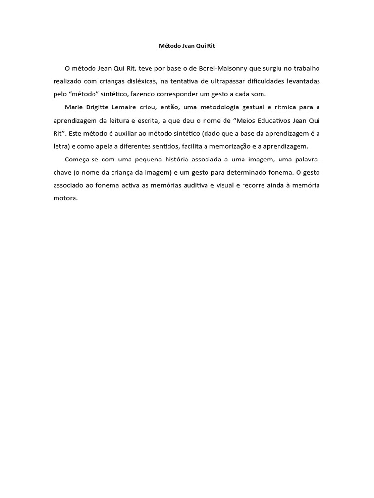 Método Jean Qui Rit | PDF