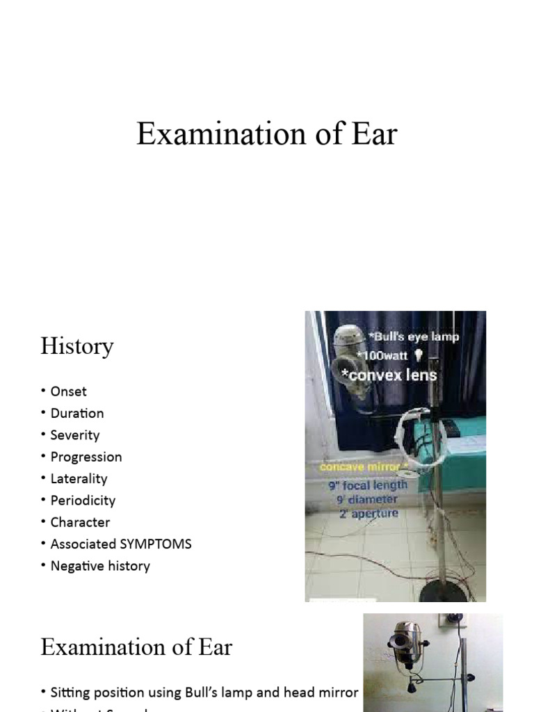 Examination of Ear | PDF | Ear | Neurology
