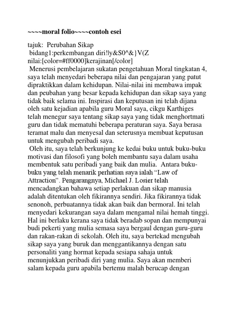 Moral Folio | PDF | Kesehatan Holistik